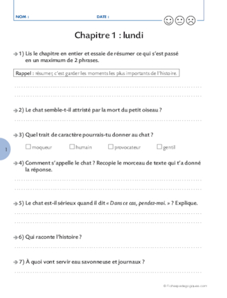 Journal d'un chat assassin - FichesPédagogiques.com